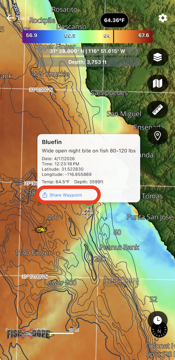 How to Use the New App Features | California Fishing Reports | Sea ...